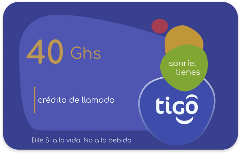 Recarga en línea Tigo Ghana: Internet o minutos