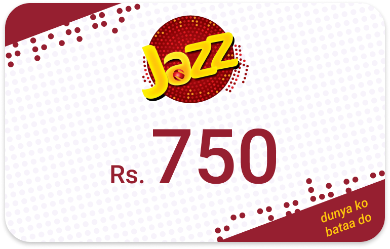 Recharge Jazz Pakistan en ligne: crédit, internet et forfait
