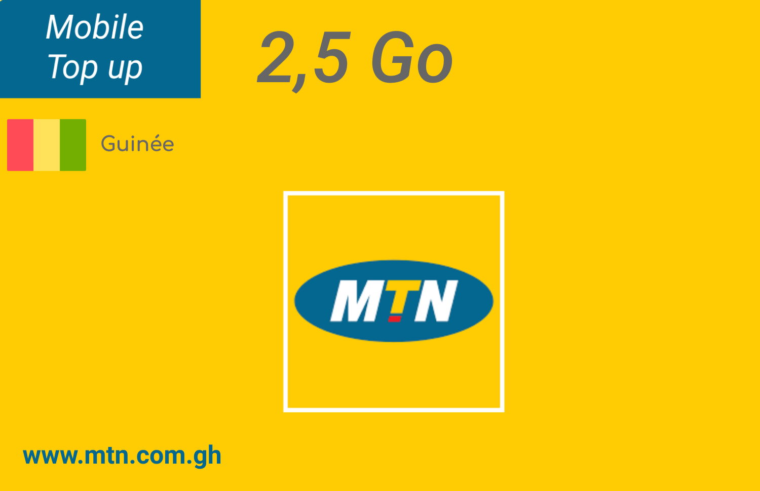 Recharge MTN Guinée en ligne: crédit, internet et forfait